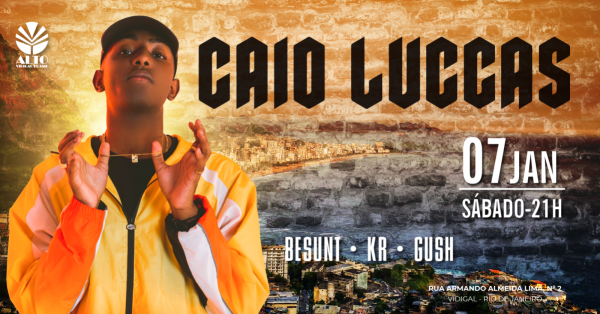 Caio Lucas | 07JAN | 21h em Rio de Janeiro - Sympla