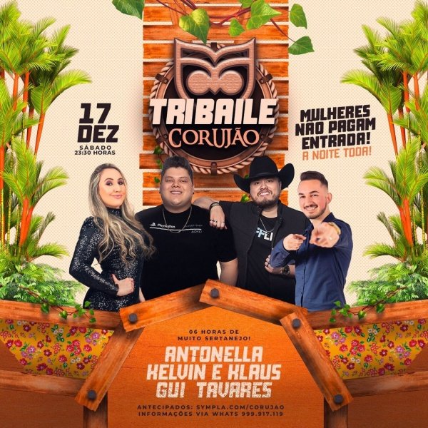 17.DEZ | TRIBAILE ANTONELLA + KELVIN E KLAUS + GUI TAVARES em Itaara ...