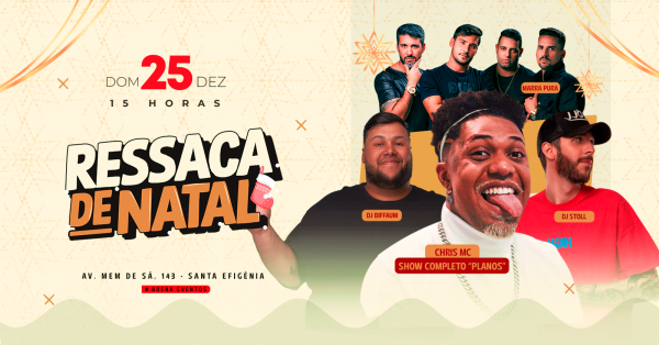 Ressaca de Natal com Chris MC em Belo Horizonte - Sympla