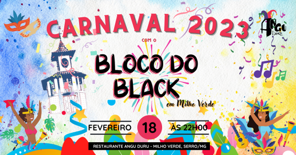 Bloco do Black em Milho Verde em Serro - Sympla