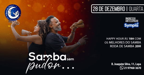 Samba sem pudor em Rio de Janeiro - Sympla