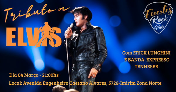 TRIBUTO A ELVIS PRESLEY - ERICK LUNGHINI E BANDA em São Paulo - Sympla