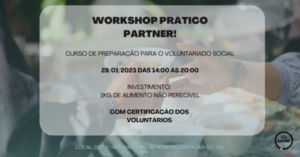 Workshop Partner Ação Social em Sapucaia do Sul - Sympla