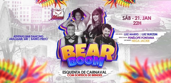 Sabadão Bear Boom no Athenas (Esquenta de Carnaval) em Belo Horizonte - Sympla