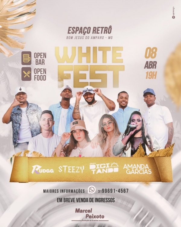 WHITE FEST em Bom Jesus do Amparo - Sympla