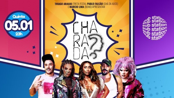 CHARADA | Primeira quinta de 2023 @ Substation em Rio de Janeiro - Sympla
