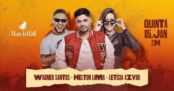 QUINTA| MATCH HALL 05/01 em Recife - Sympla