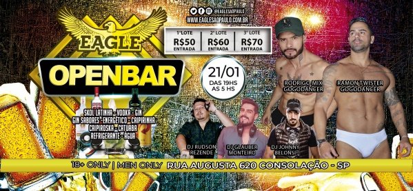 EAGLE OPEN BAR em São Paulo - Sympla