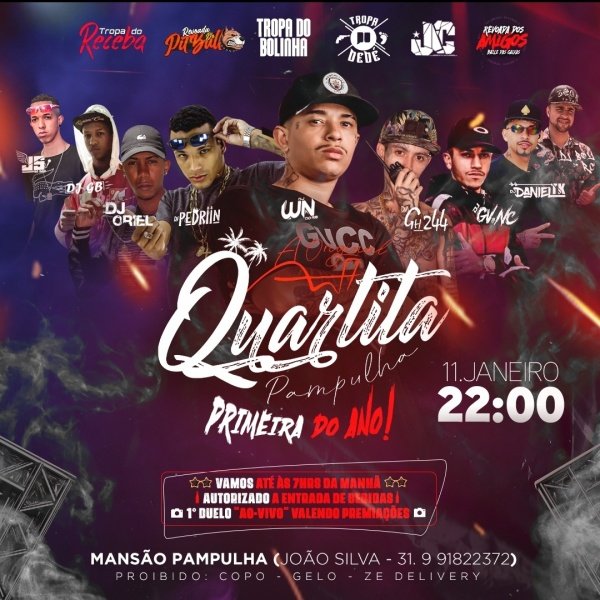 Quartita da Pampulha - A Original | 1° Do Ano em Belo Horizonte - Sympla