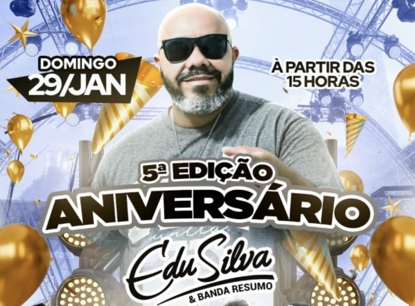 Edu Silva Aniversário em Ferraz de Vasconcelos - Sympla