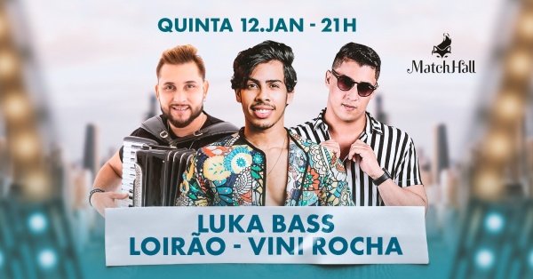 QUINTA| MATCH HALL 12/01 em Recife - Sympla