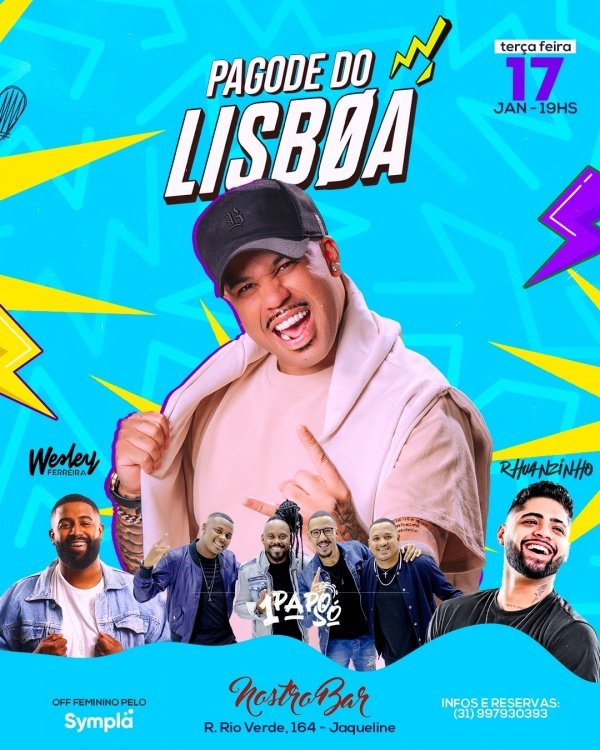 TERÇA: PAGODE do LISBOA | NOSTRO BAR em Belo Horizonte - Sympla