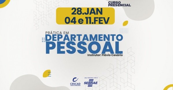 SEBRAE-PE - (PRESENCIAL) CURSO PRÁTICA EM DEPARTAMENTO PESSOAL em ...