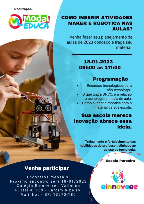 Como inserir atividades Maker e Robótica nas aulas - Planejamento das ...