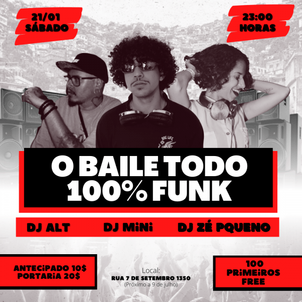 O baile todo 100% FUNK em Ribeirão Preto - Sympla