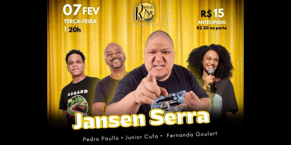 Vem de Riso convida Jansen Serra em Santos - Sympla