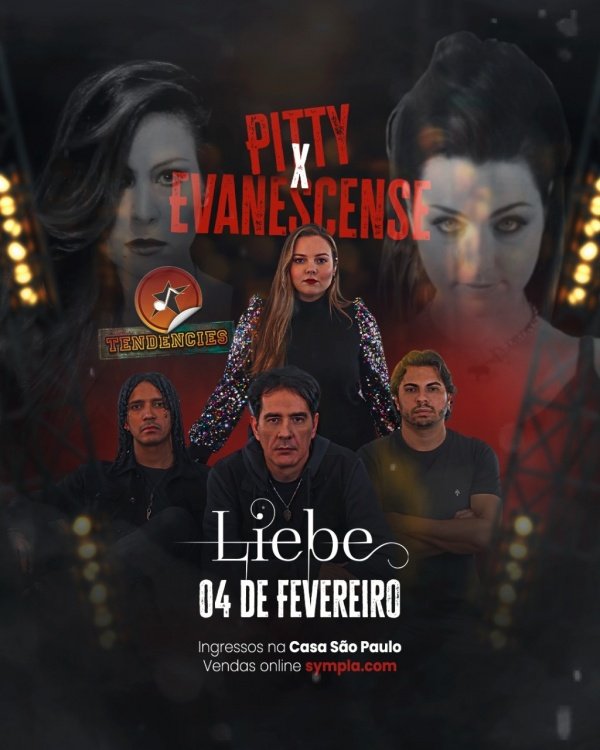 Especial Pitty e Evanescence em Palmas - Sympla