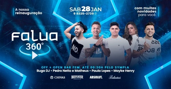 Falua 360º - Reinauguração em Lagoa Santa - Sympla