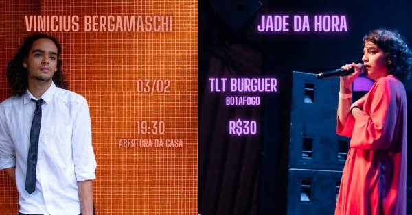 VINICIUS BERGAMASCHI E JADE DA HORA NO TLT BAR, BOTAFOGO em Rio de ...