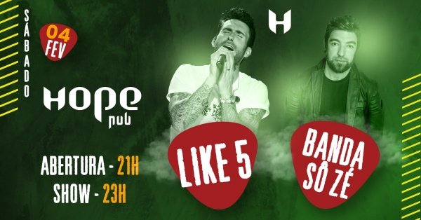 Like 5 + Banda Sô Zé em Betim - Sympla