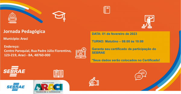 Jornada Pedagógica - ARACI - online - Sympla