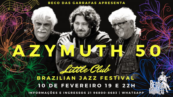 AZYMUTH 50 no Beco das Garrafas | 22h em Rio de Janeiro - Sympla