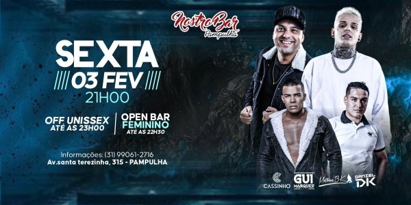 SEXTOU NOSTRO BAR PAMPULHA em Belo Horizonte - Sympla