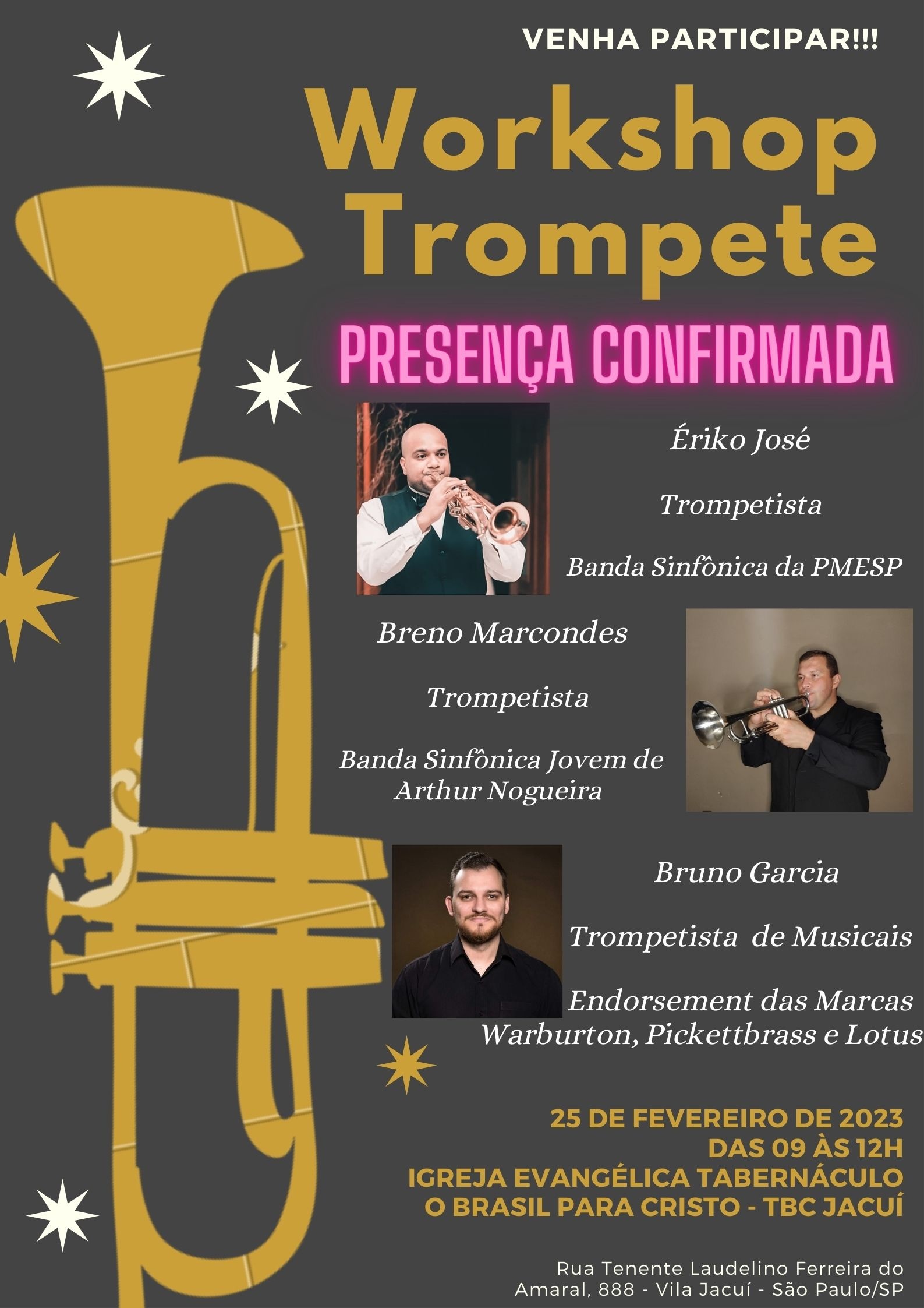 WORKSHOP DE TROMPETE em São Paulo - Sympla