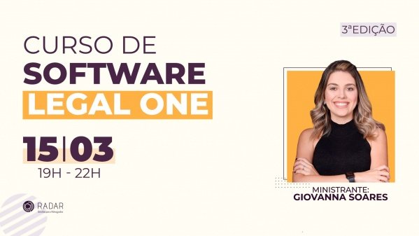 Curso de Software Legal One - 3ª Edição - online - Sympla
