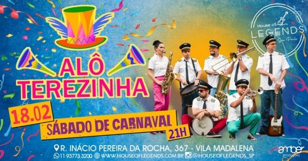 Banda ALÔ TEREZINHA em São Paulo - Sympla