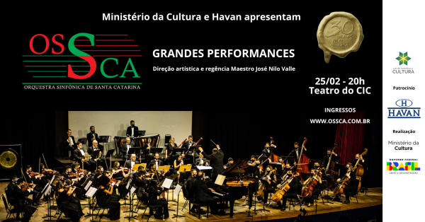 Havan Apresenta OSSCA - Grandes Performances em Florianópolis - Sympla