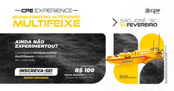 CPE EXPERIENCE ECOBATÍMETRO AUTÔNOMO MULTIFEIXE - SÃO JOSÉ em São José ...