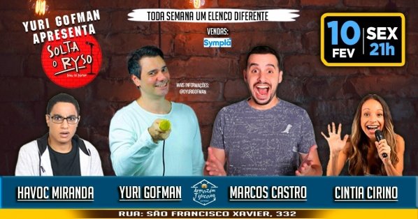 SOLTA O RYSO DE VOLTA A TIJUCA em Rio de Janeiro - Sympla