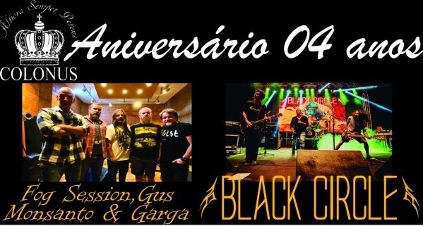 Aniversário Colonus IV Anos - Fog Session & Gus Monsanto & Gargamel ...