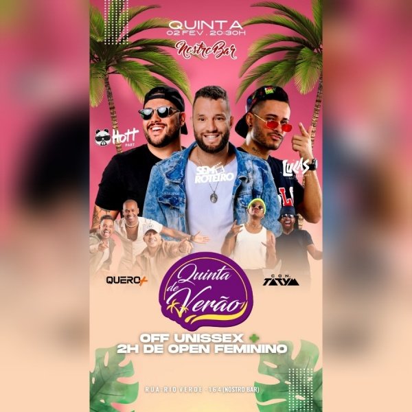 QUINTA DE VERÃO - NOSTRO BAR JAQUELINE em Belo Horizonte - Sympla