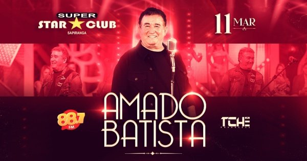 Amado Batista Show Nacional em Sapiranga - Sympla