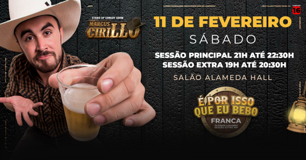 Stand Up Comedy com Marcus Cirillo em Franca-SP em Franca - Sympla