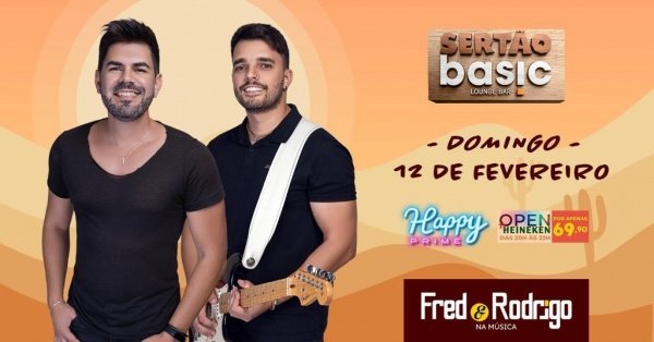 Domingo 12/02 | Fred & Rodrigo | Basic Águas Claras em Brasília - Sympla