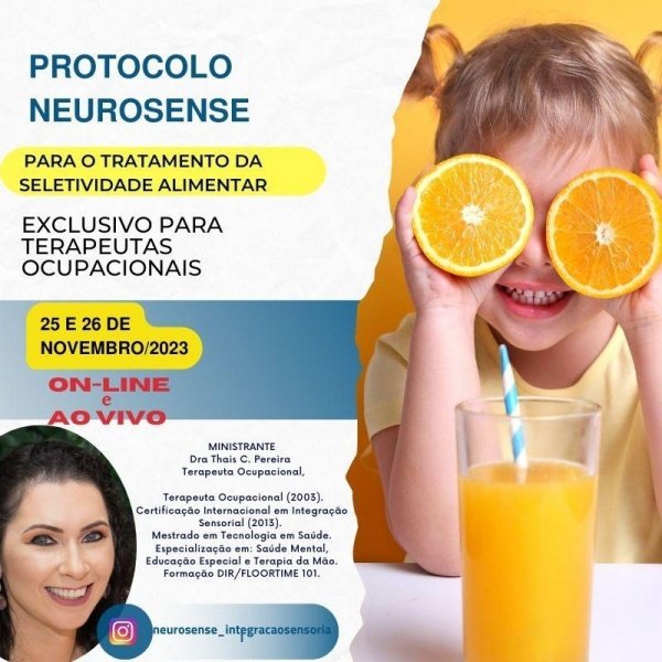 Protocolo NEUROSENSE para o Tratamento da Seletividade Alimentar. - online - Sympla