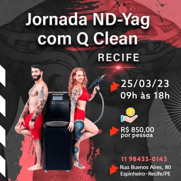 JORNADA ND-YAG Q SWITCHED COM LASER Q CLEAN/RECIFE em Recife - Sympla