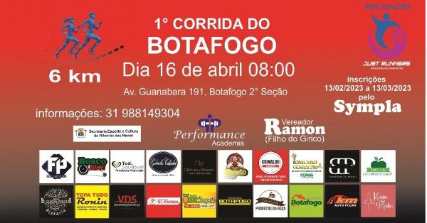 1° corrida de rua do Botafogo em Ribeirão das Neves - Sympla