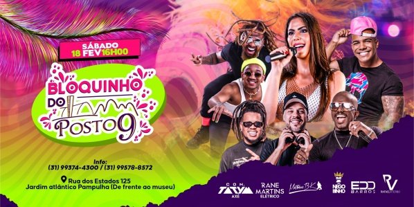 BLOQUINHO DO POSTO 9BH em Belo Horizonte - Sympla