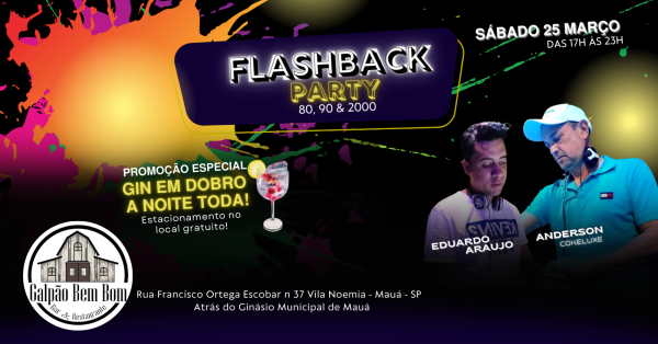FLASHBACK PARTY em Mauá - Sympla