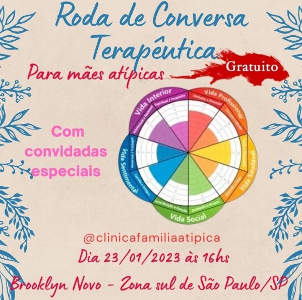 RODA DE CONVERSA TERAPÊUTICA em São Paulo - Sympla