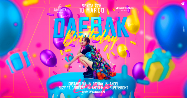 DAEBAK 7 ANOS | 10.MAR em Manaus - Sympla