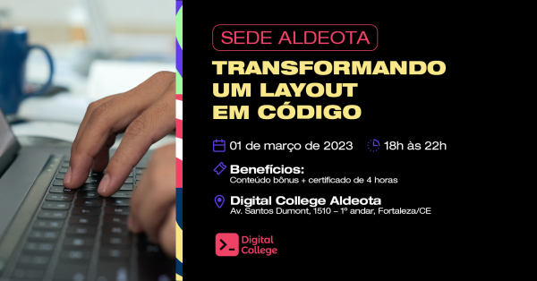 TRANSFORMANDO UM LAYOUT EM CÓDIGO em Fortaleza - Sympla