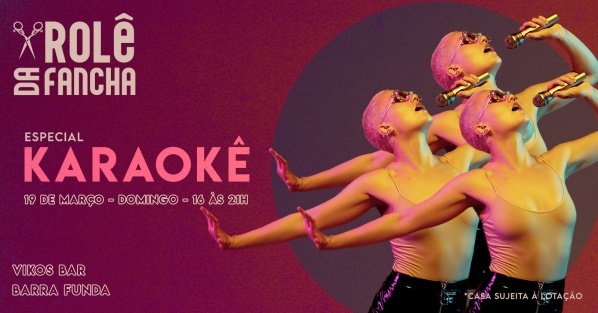 Rolê da Fancha - Especial Karaokê em São Paulo - Sympla