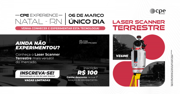CPE EXPERIENCE LASER TERRESTRE VZ400i - NATAL em Natal - Sympla
