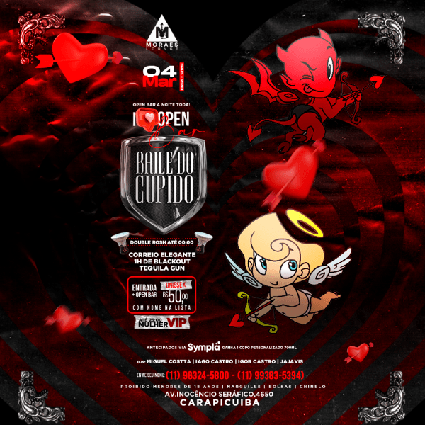 FESTA DO CUPIDO | I LOVE OPEN BAR | 1HR DE BLACKOUT | DRINK GAMES ...
