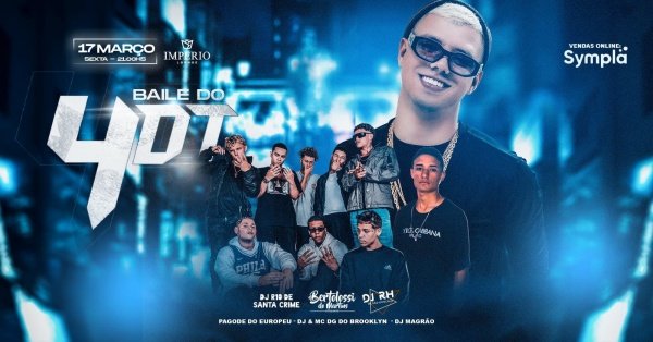 Baile do 4 Distrito em São Gonçalo - Sympla